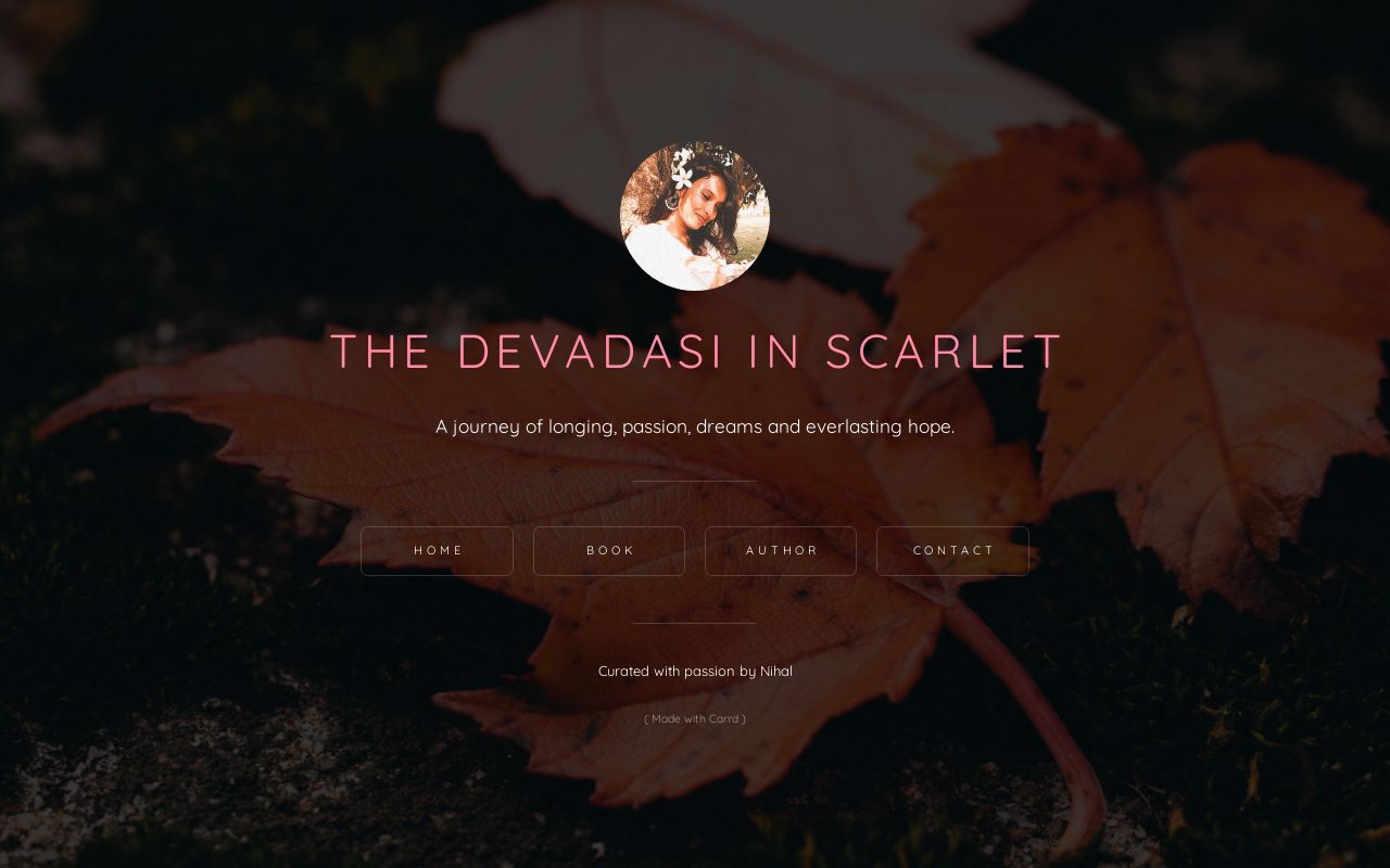 The Devadasi in Scarlet